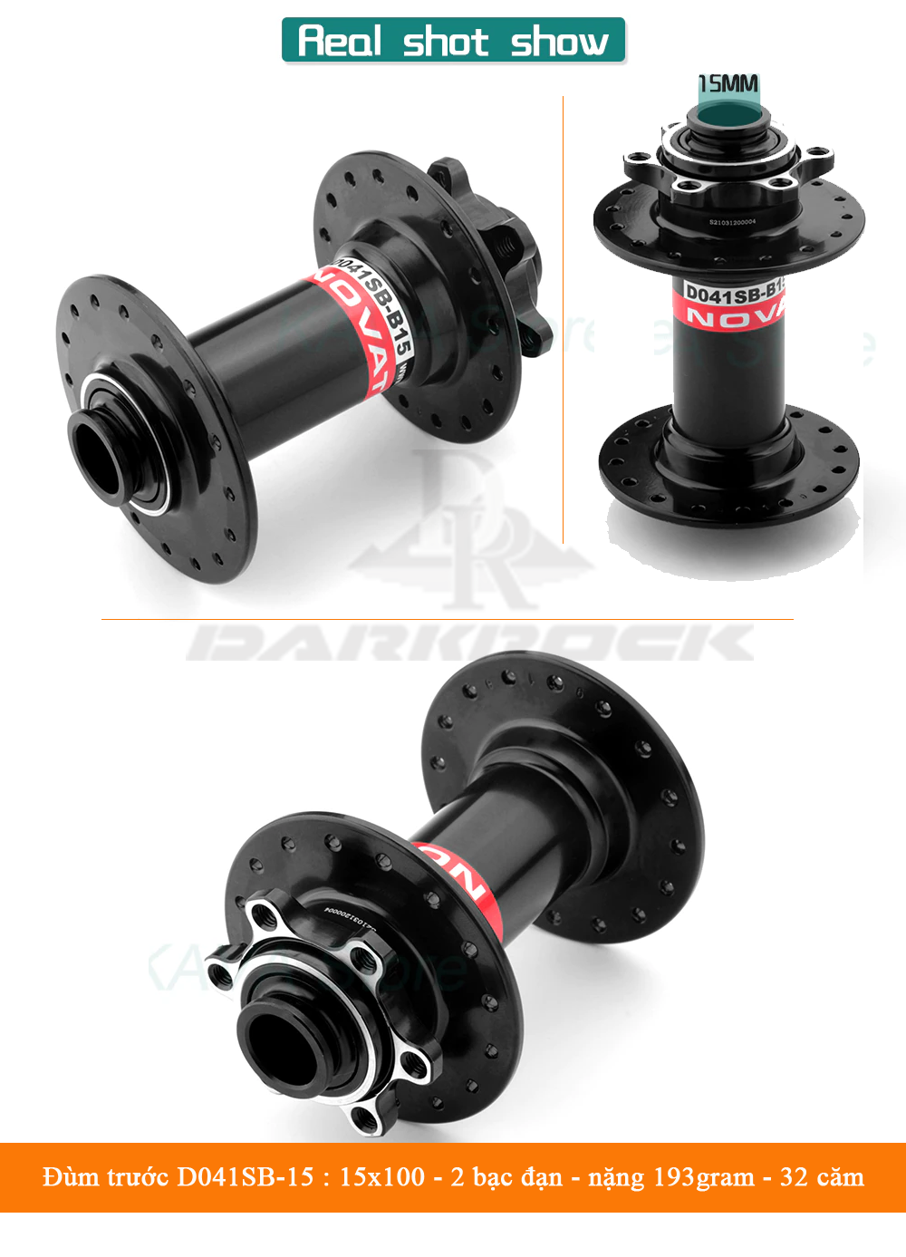 Novatec D041SB-D442SB 15x100/12x142 Cối HG 32c - Xe đạp